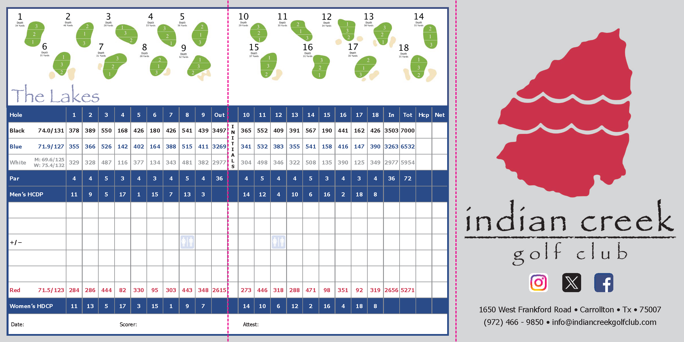 Indian Creek Golf Club - Lakes Course