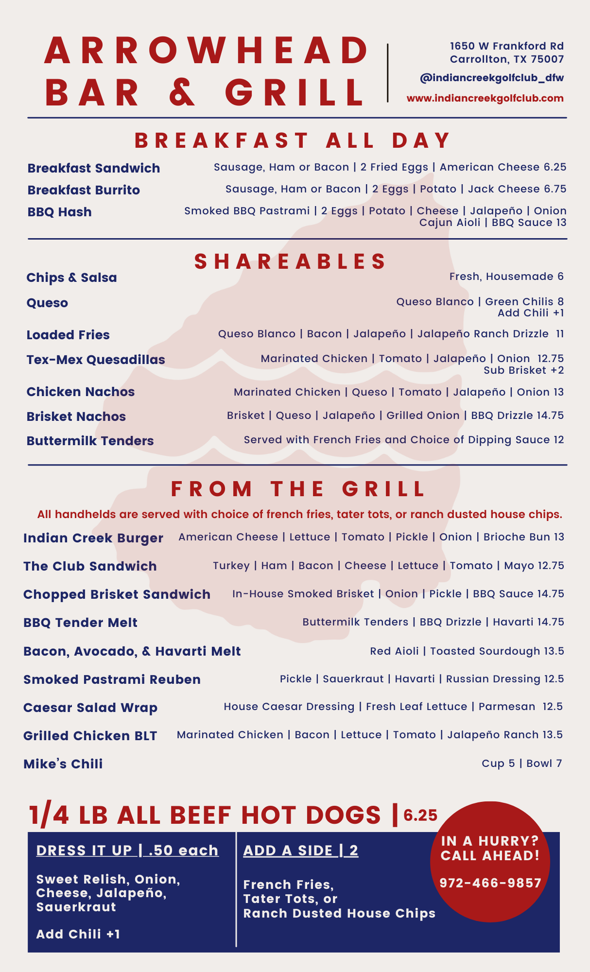 Indian Creek Golf Club - Arrowhead Grill